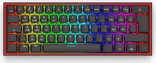 Redragon K616 Fizz Pro Siyah RGB Red Switch Kablolu/Kablosuz Mekanik ...