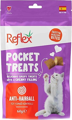 Reflex Pocket Treats Anti Hairball 60 gr Kedi Ödül Maması Fiyatları ...