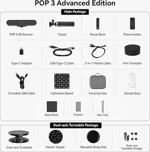 Revopoint POP 3 Advanced Edition 3D Tarayıcı Fiyatları, Özellikleri ve ...