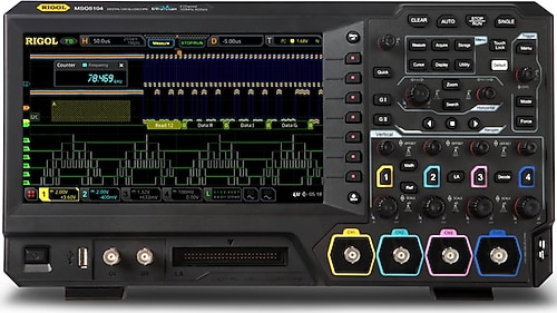 Rigol MSO5104 100 Mhz 4 Kanal Lojik Analizörlü Dijital Osiloskop ...