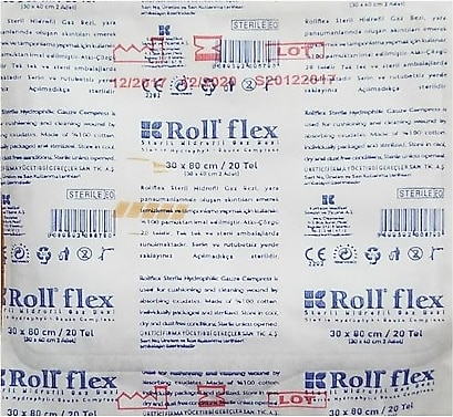 Roll Flex Steril Gazlı Bez 30cm x 80cm 10'lu Fiyatları, Özellikleri ve ...