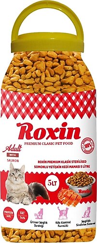 Roxin Premium Klasik Sterilised Somonlu 5 lt Yetişkin Kedi Maması ...