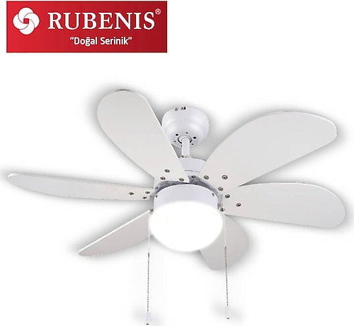 Rubenis RBT306 WHT Beyaz Aydınlatmalı Tavan Vantilatörü Fiyatları ...