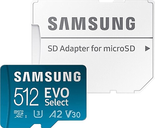 Samsung Evo Select Plus MB-ME512KA/AM UHS-I U3 A2 V30 512 GB Micro SD ...