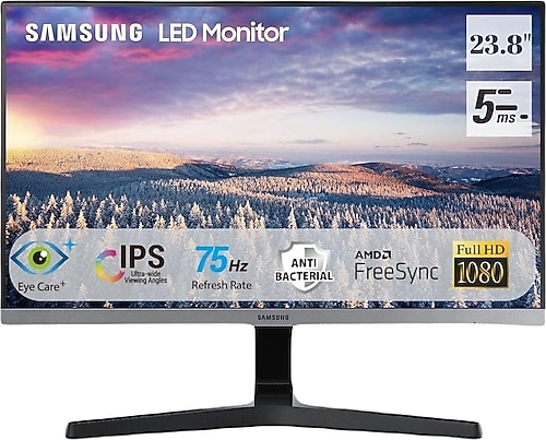 Samsung SR35 LS24R350FZRXUF 23.8" 5 ms Full HD IPS 75 Hz Monitör ...