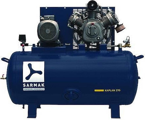 Sarmak KAPLAN 270 500 lt Çift Kademe Elektrikli Pistonlu Kompresör ...