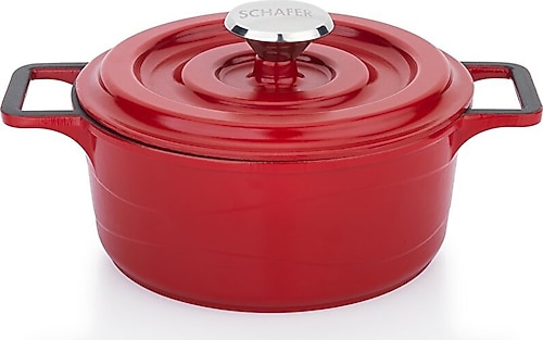 Schafer Pro Cast Kırmızı 5 Parça Mini Döküm Tencere Seti Fiyatları ...