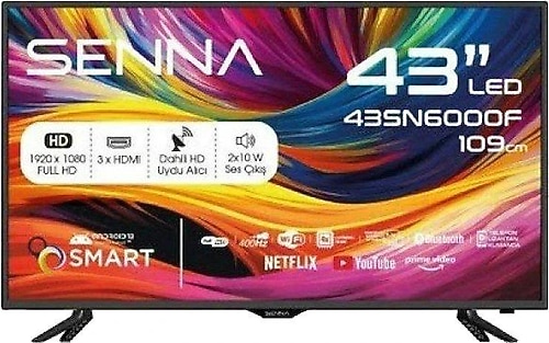 Senna 43SN6000F Full HD 43" 109 Ekran Uydu Alıcılı Android Smart LED TV ...