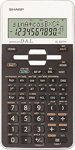 Sharp EL-531THBWH Beyaz 273 Fonksiyonlu Bilimsel Hesap Makinesi ...
