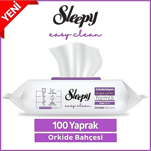 Sleepy Easy Clean Orkide Bahçesi Yüzey Temizlik Havlusu 100 Yaprak ...