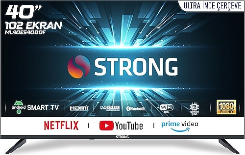 Strong ML40ES4000F Frameless Full HD 40'' 102 Ekran Uydu Alıcılı ...