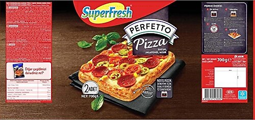 SuperFresh Perfetto Jalapenolu Pizza 700 gr Fiyatları, Özellikleri ve ...