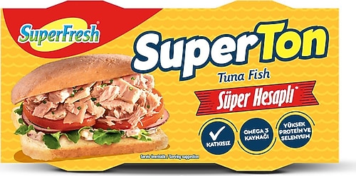SuperFresh Süperton Ayçiçekyağlı Ton Balığı 2x135 gr Fiyatları ...