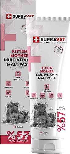Supravet Kitten&Mother 100 gr Multivitamin Malt Paste Kedi Macunu ...