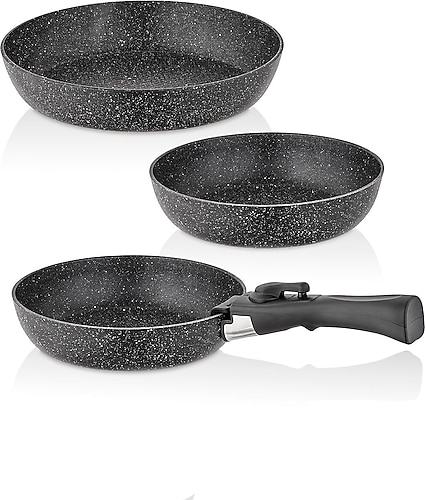 Taç Easy Connect 3'lü Tak Çıkar Saplı Tava Seti Fiyatları, Özellikleri ...