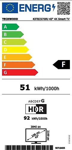 Techwood 43TEC9700U 4K Ultra HD 43" 109 Ekran Uydu Alıcılı Smart LED TV ...