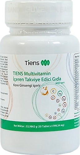 Tiens Multivitamin İçeren 30 Tablet Fiyatları, Özellikleri ve Yorumları ...