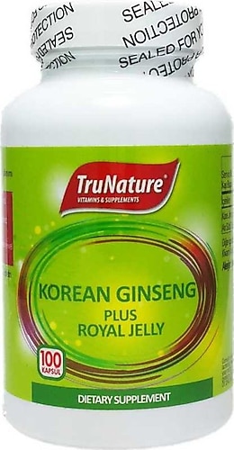 TruNature Korean Ginseng Plus Royal Jelly 100 Kapsül Fiyatları ...