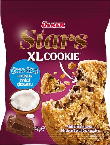 Ülker Stars Xl Cookie Coco Star 47 gr Fiyatları, Özellikleri ve ...
