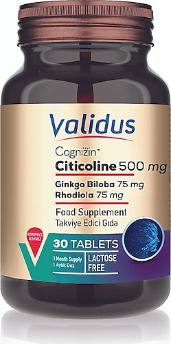 Validus Cognizin Sitikolin 500 mg 30 Tablet Fiyatları, Özellikleri ve ...