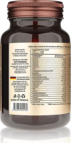 Validus Infer-Female Miyo-Inositol 1700 mg 120 Tablet Fiyatları ...