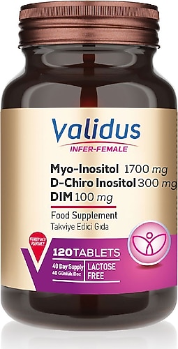 Validus Infer-Female Miyo-Inositol 1700 mg 120 Tablet Fiyatları ...