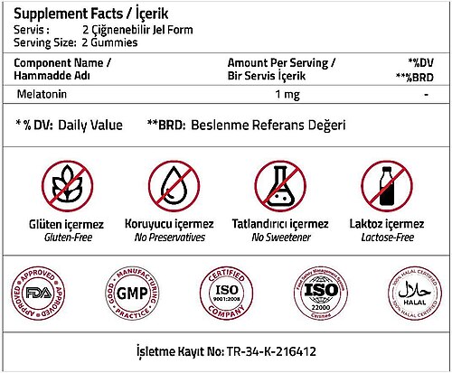 Validus Nigth Melatonin 50 Gummies Fiyatları, Özellikleri ve Yorumları ...