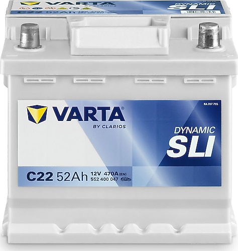 Varta Blue Dynamic C22 12 V 52 Ah 470 CCA Akü - 2025 Fiyatları ...