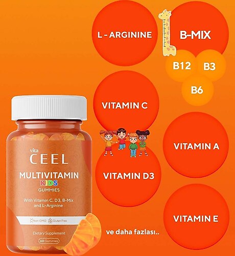 Vita Ceel Multivitamin Kids 60 Gummies Fiyatları, Özellikleri ve ...