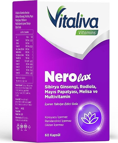 Vitaliva Vitamins Nerolax Multivitamin 60 Kapsül Fiyatları, Özellikleri ...