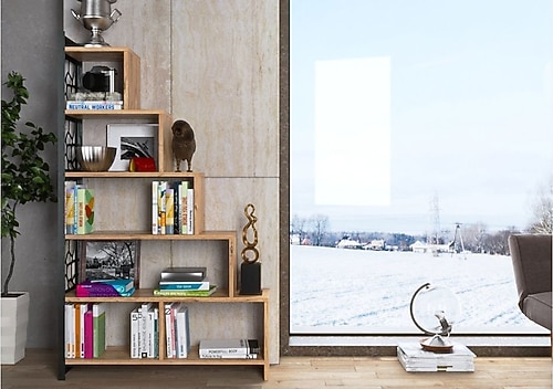 Wood'n Love Silva Atlantik Çam-Siyah Kitaplık Fiyatları, Özellikleri ve ...