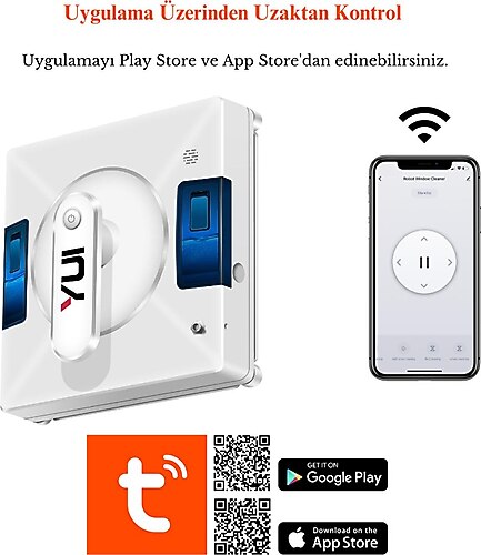 Yui CS16 PRO PLUS Uzaktan Kumandalı Akıllı Cam Temizleme Makinesi ...