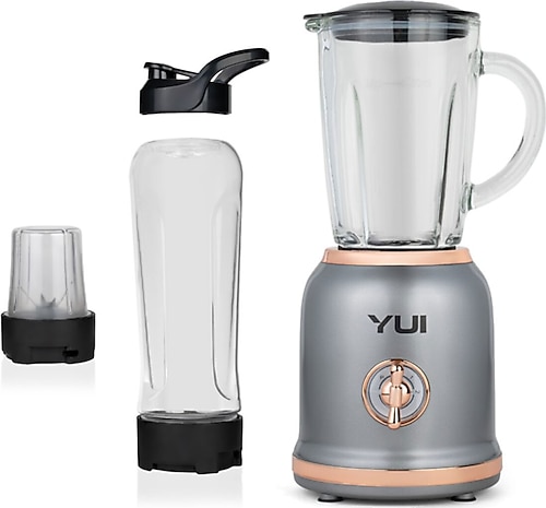 Yui M-18 3'ü 1 Arada Retro Gri 300 W Smoothie Blender Set Fiyatları ...