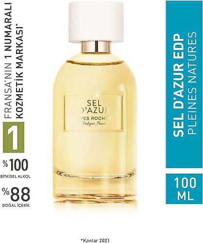Yves Rocher Sel D Azur EDP Unisex Parfüm 100 ml Fiyatları, Özellikleri ...